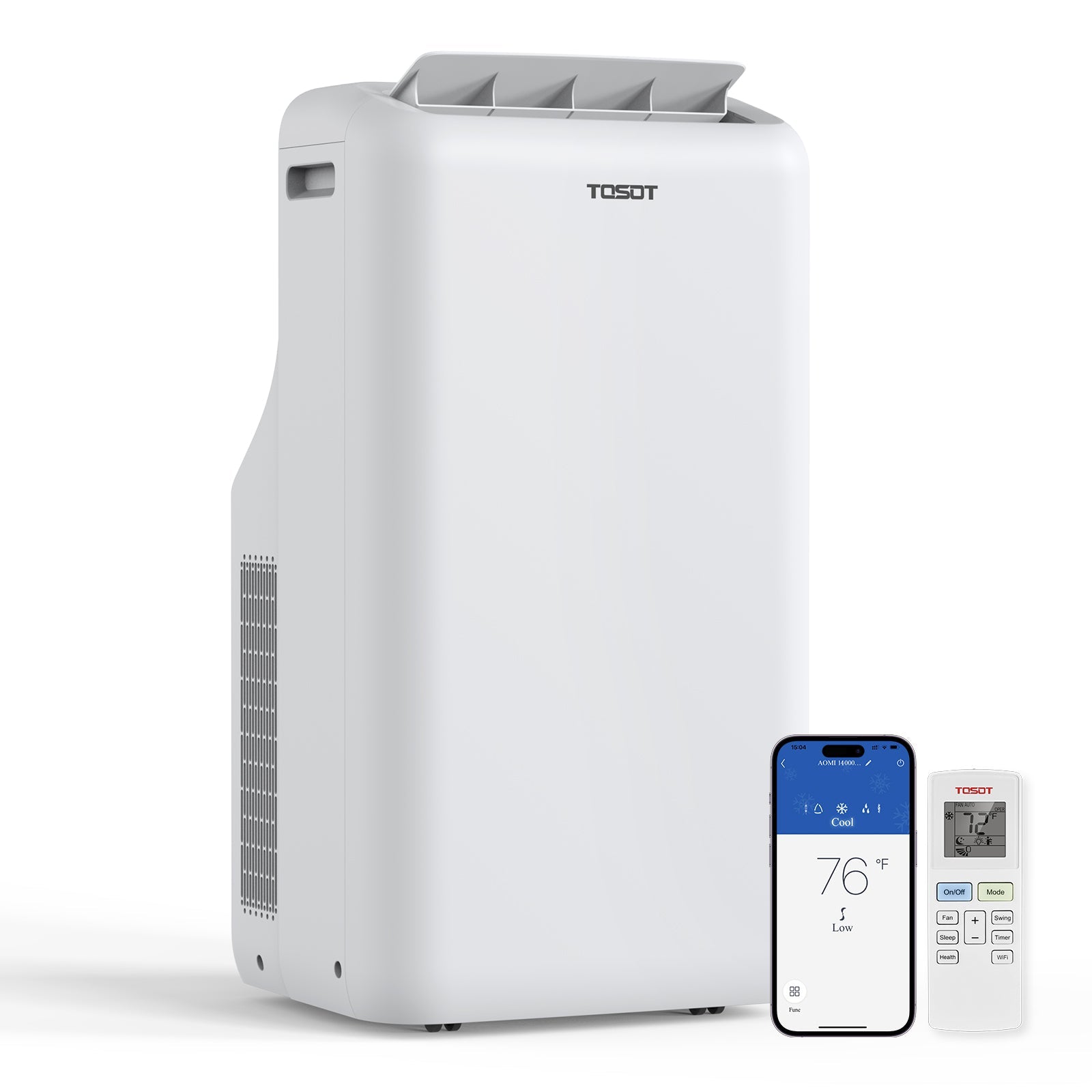 (Open Box) Aomi 14,000 BTU Smart Portable Air Conditioner with Heater ...