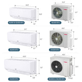 24,000 BTU Dual Zone Mini Split Air Conditioner - Heat Pump – TOSOT Direct